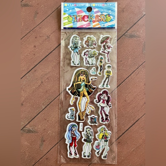 monster high | Toys | Monster High Puffy Stickers 6 Sheets 7 Ct | Poshmark